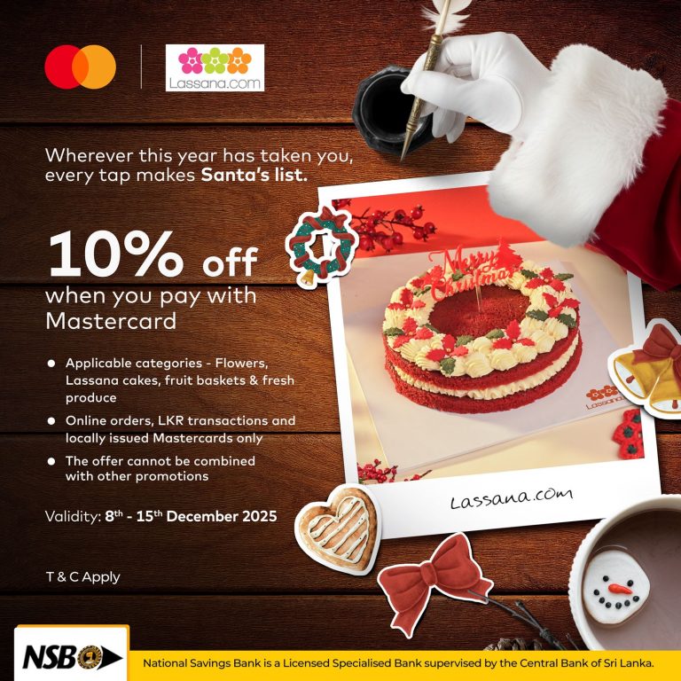 Enjoy a 10% off at Lassana Flora with your NSB Master card Debit Card ...